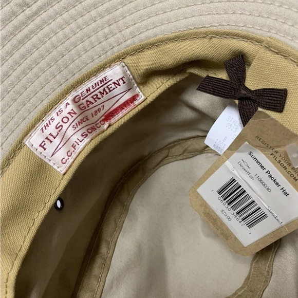 Filson | Accessories | Nwt Filson Summer Packer Hat Mens Size Small ...